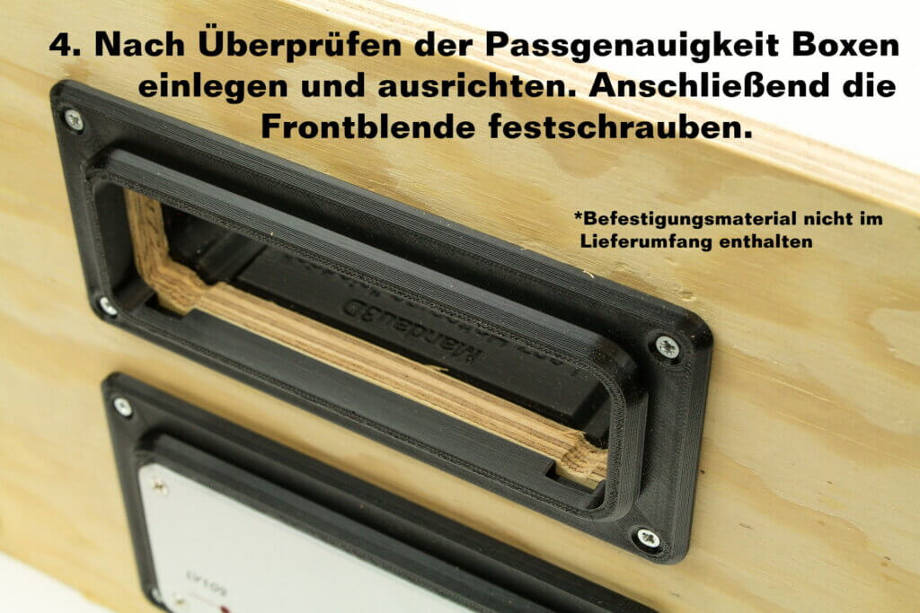 Frontplatten Halterung für Lenz Zentrale/Verstärker LZV200 LV103 uvm ...