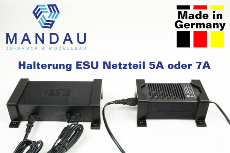 Halterung für ESU Netzteil 5A & 7A Wandmontage/Befestigung 50119 / ...