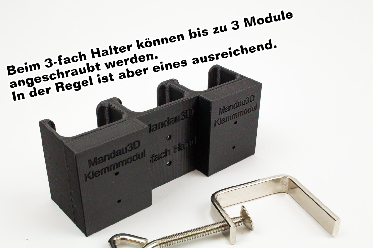 Halterung für Fremo Fred / Fredi - Befestigung Ablage Wandmontage Mandau3D