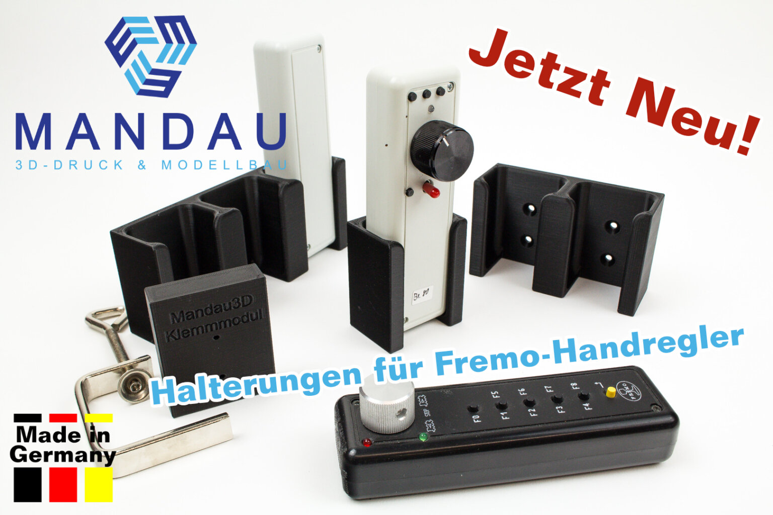 Halterung für Fremo Fred / Fredi - Befestigung Ablage Wandmontage Mandau3D