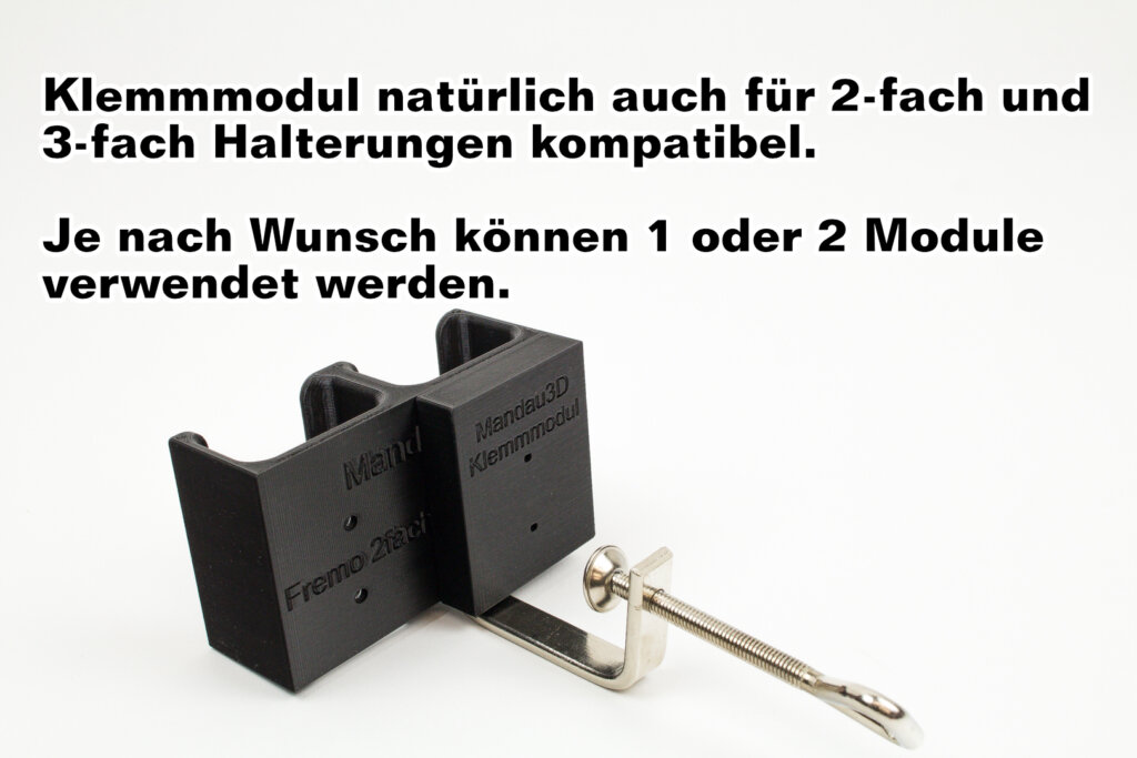 Halterung für Fremo Fred / Fredi - Befestigung Ablage Wandmontage Mandau3D