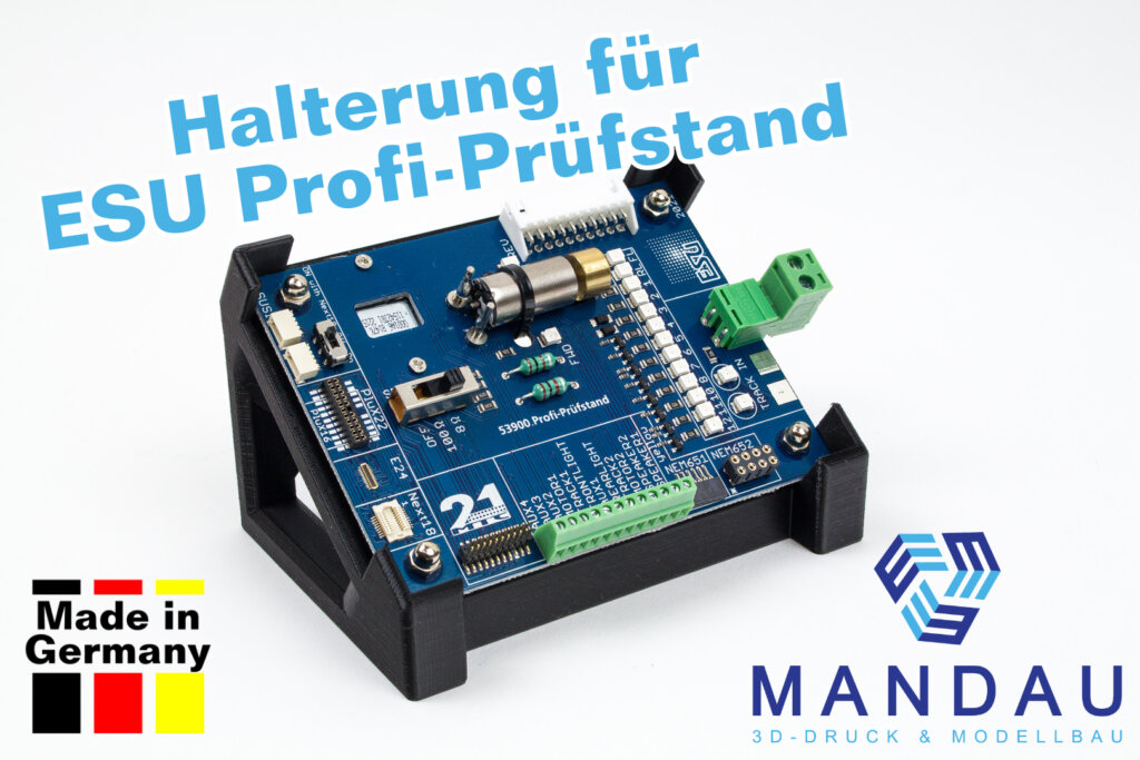 Tischhalterung für Esu Profi-Prüfstand 51900 & 53900 Decodertester ...