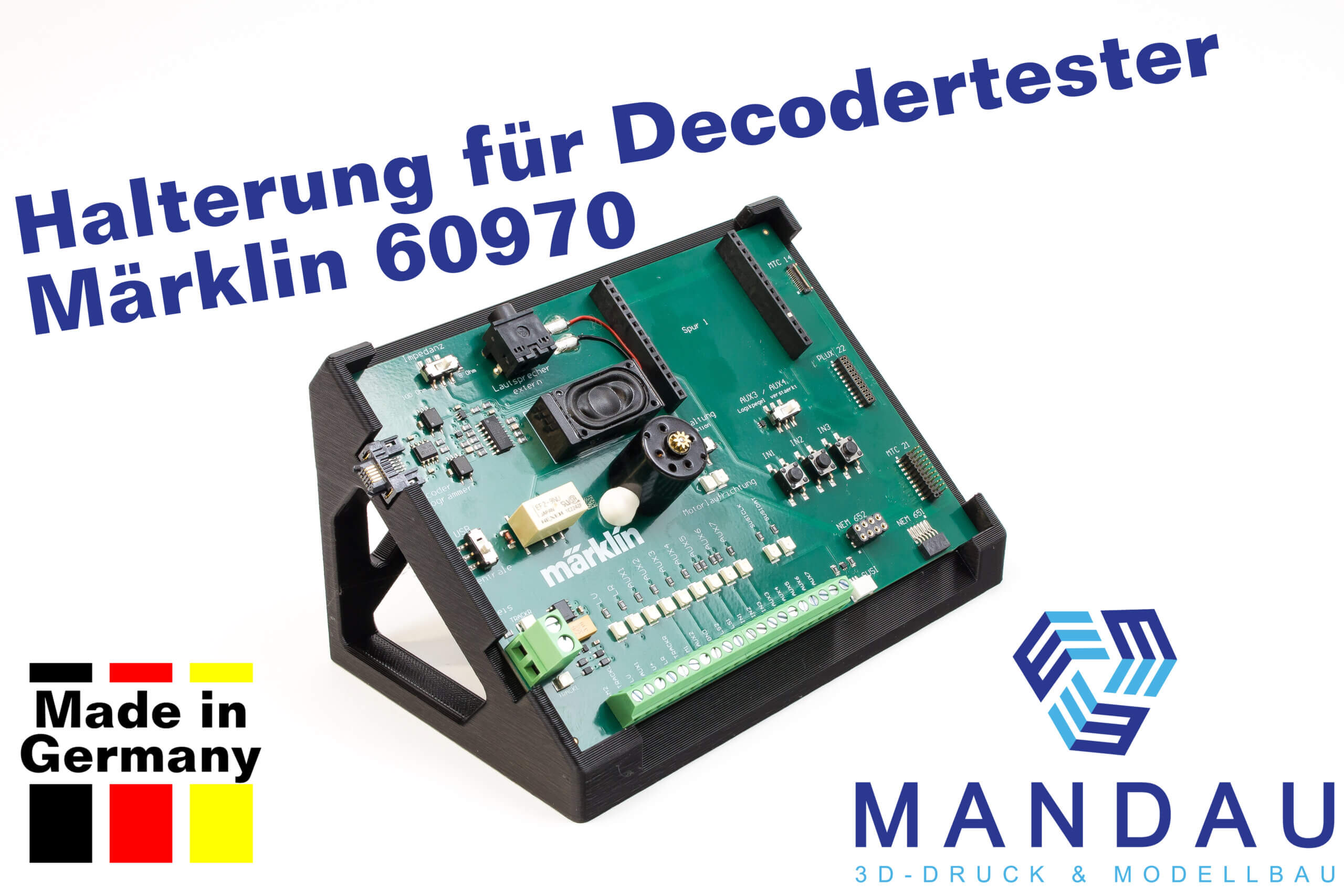 Tischhalterung für Märklin Decodertester 60970 - Halterung Decoder ...